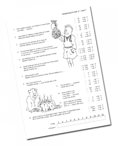 Blokboek Redactiesommen A - Educatieve Uitgeverij Kinheim