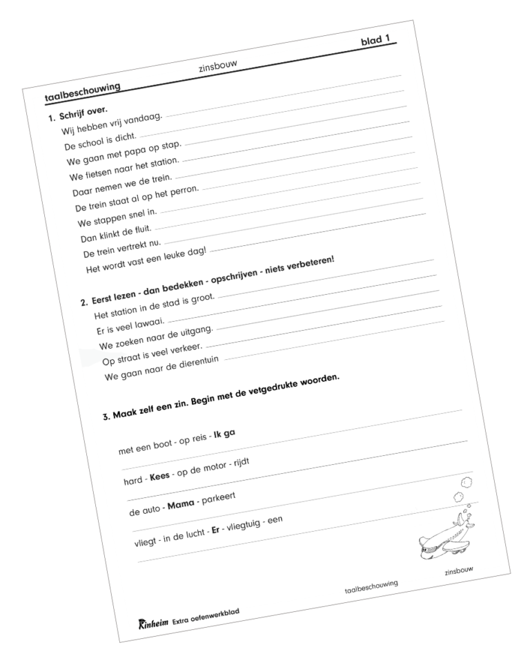Taal 4 taalbeschouwing zinsbouw - Educatieve Uitgeverij Kinheim