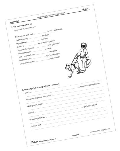 Taal 6 ontleden voorzetsels en voegwoorden - Educatieve Uitgeverij Kinheim