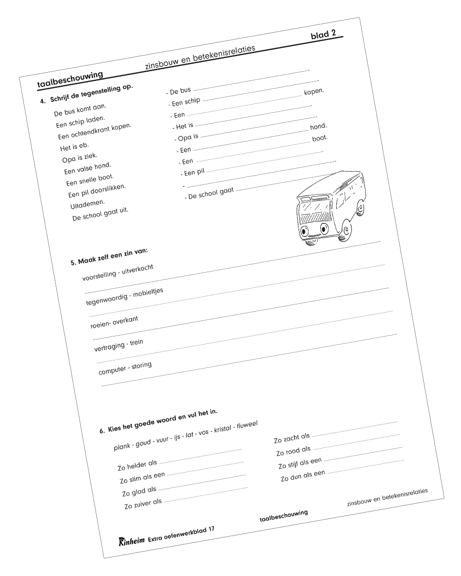 Taal 7 taalbeschouwing zinsbouw en betekenisrelaties 2 - Educatieve ...